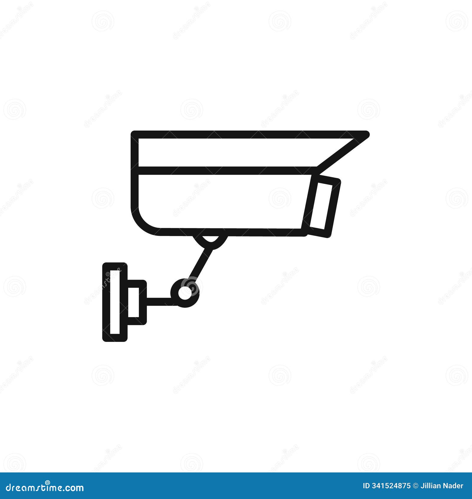 The Cctv Icon. Camera And Surveillance, Security, Observation Symbol ...