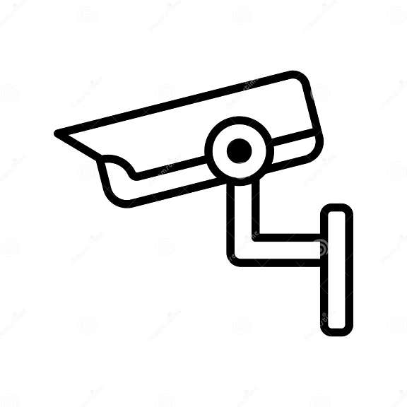 CCTV Camera Icon Vector Design Template Basic RGB Stock Illustration ...