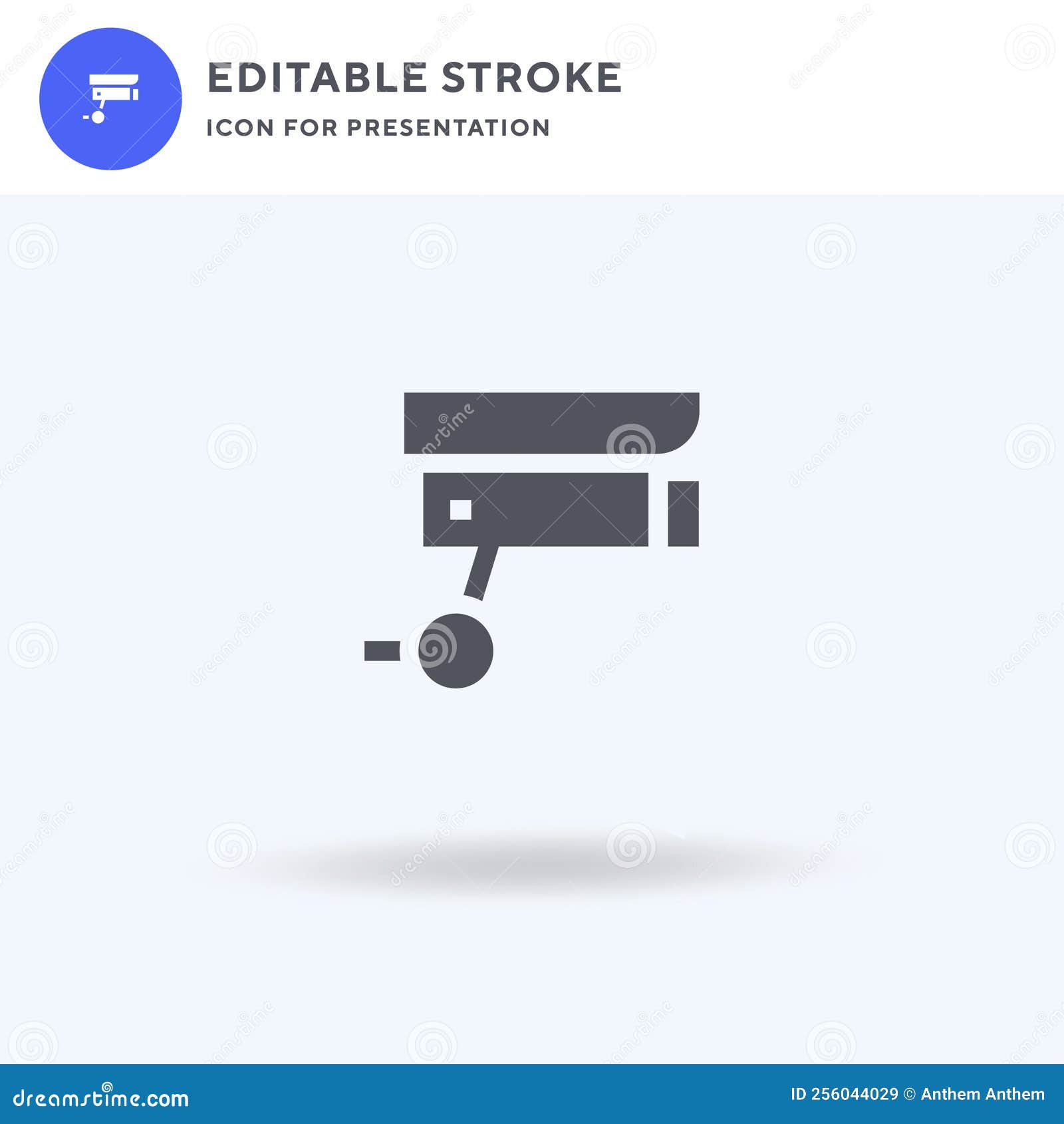 Cctv Icon Vector, Filled Flat Sign, Solid Pictogram Isolated on White, Logo Illustration. Cctv ...