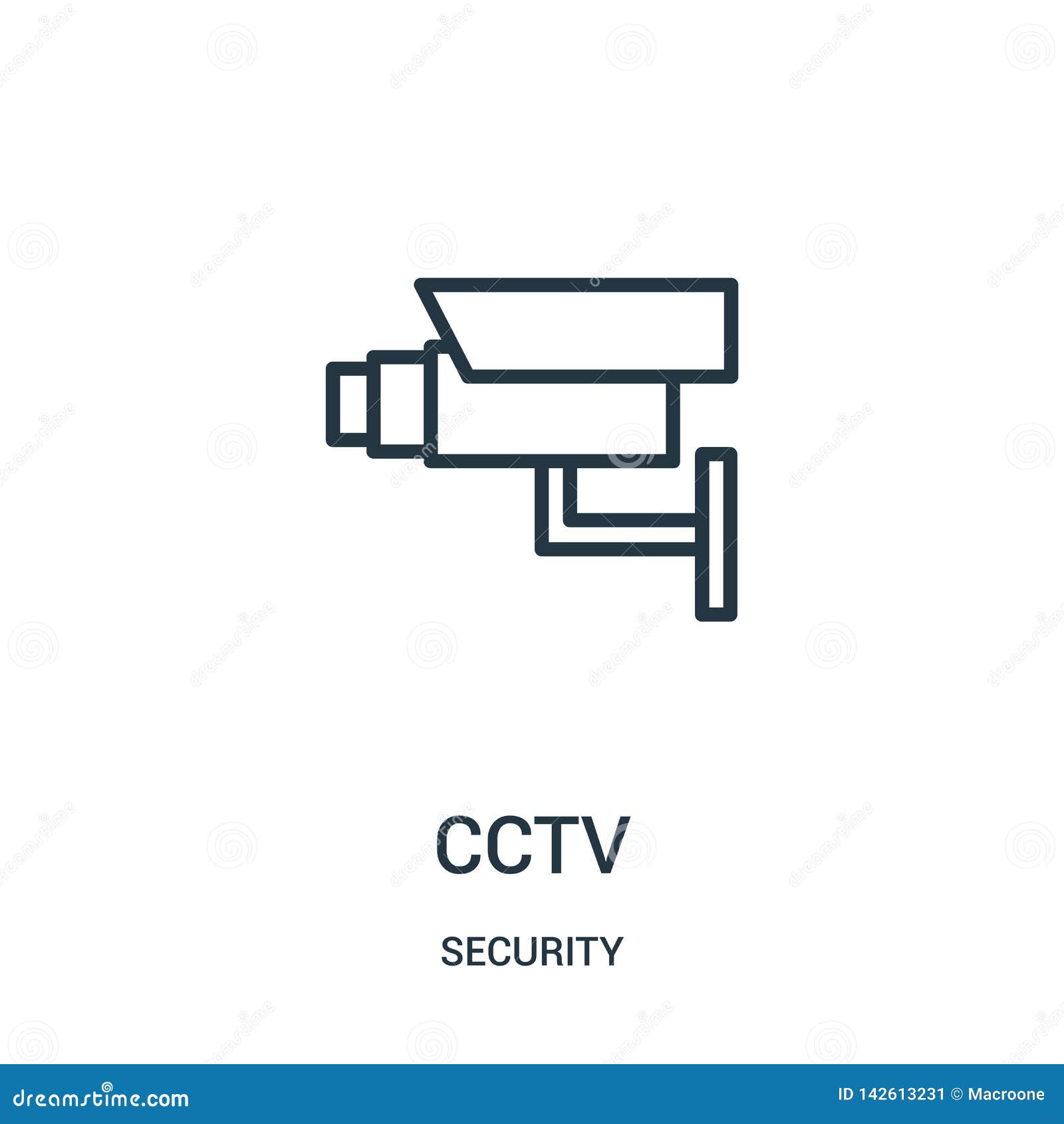 Cctv Icon Vector from Security Collection. Thin Line Cctv Outline Icon ...