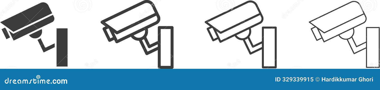The Cctv Icon. Camera And Surveillance, Security, Observation Symbol ...