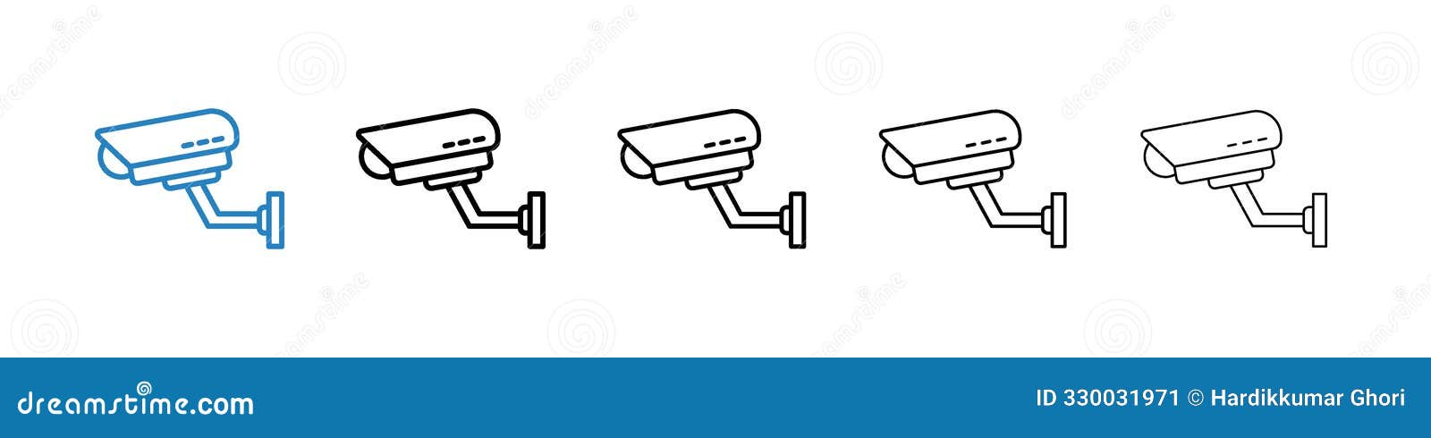 The Cctv Icon. Camera And Surveillance, Security, Observation Symbol ...