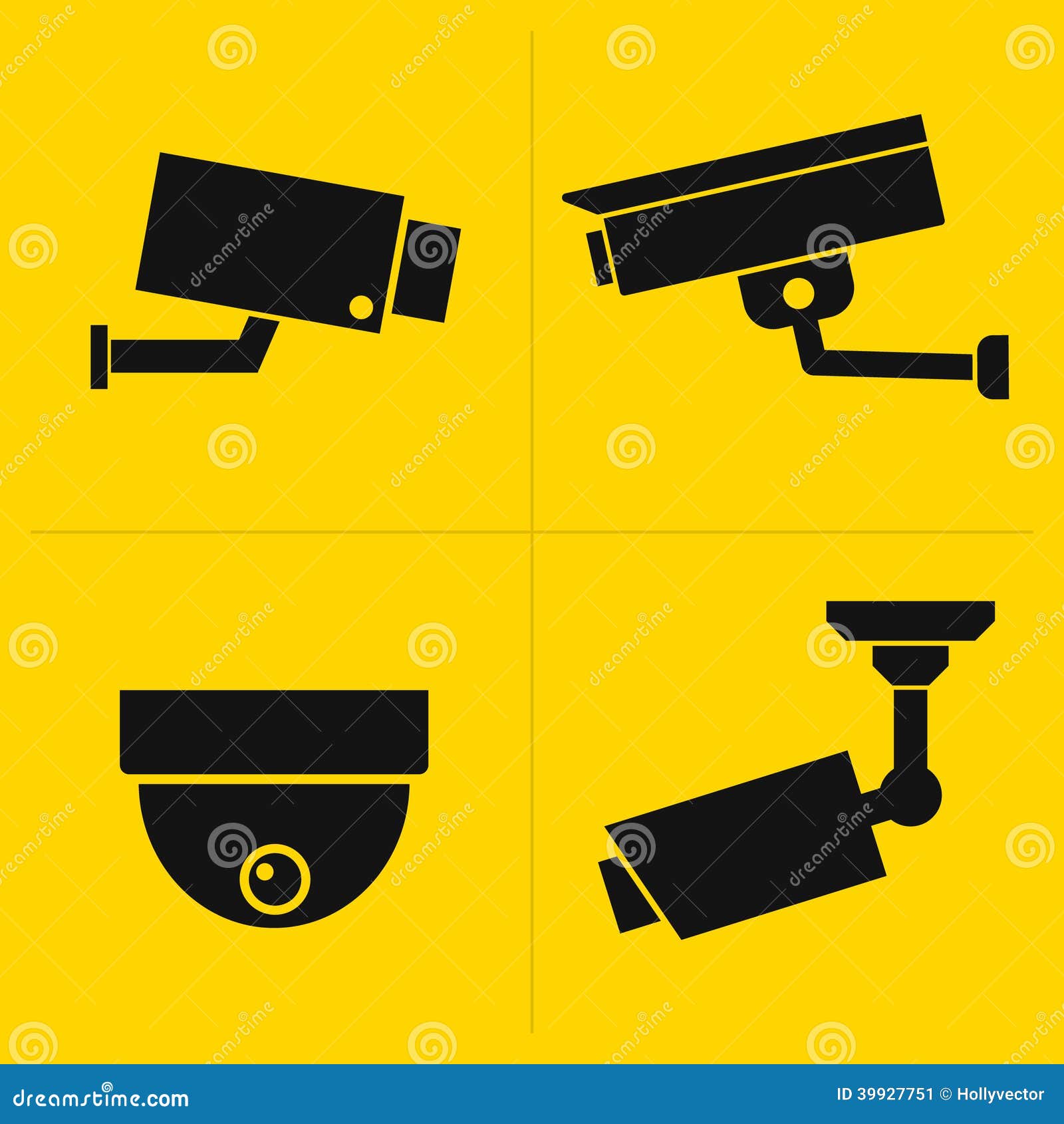 CCTV icons set stock vector. Illustration of cctv, camera - 39927751