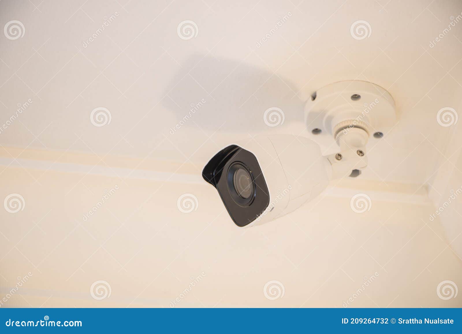 CCTV Installed in the Living Room Stock Photo - Image of safety, video ...