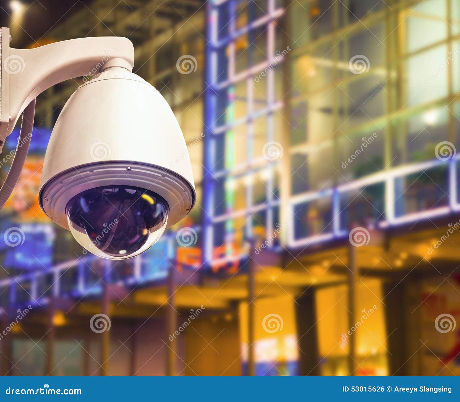 Cctv Installed Outdoor in Front of the Building Stock Photo - Image of ...