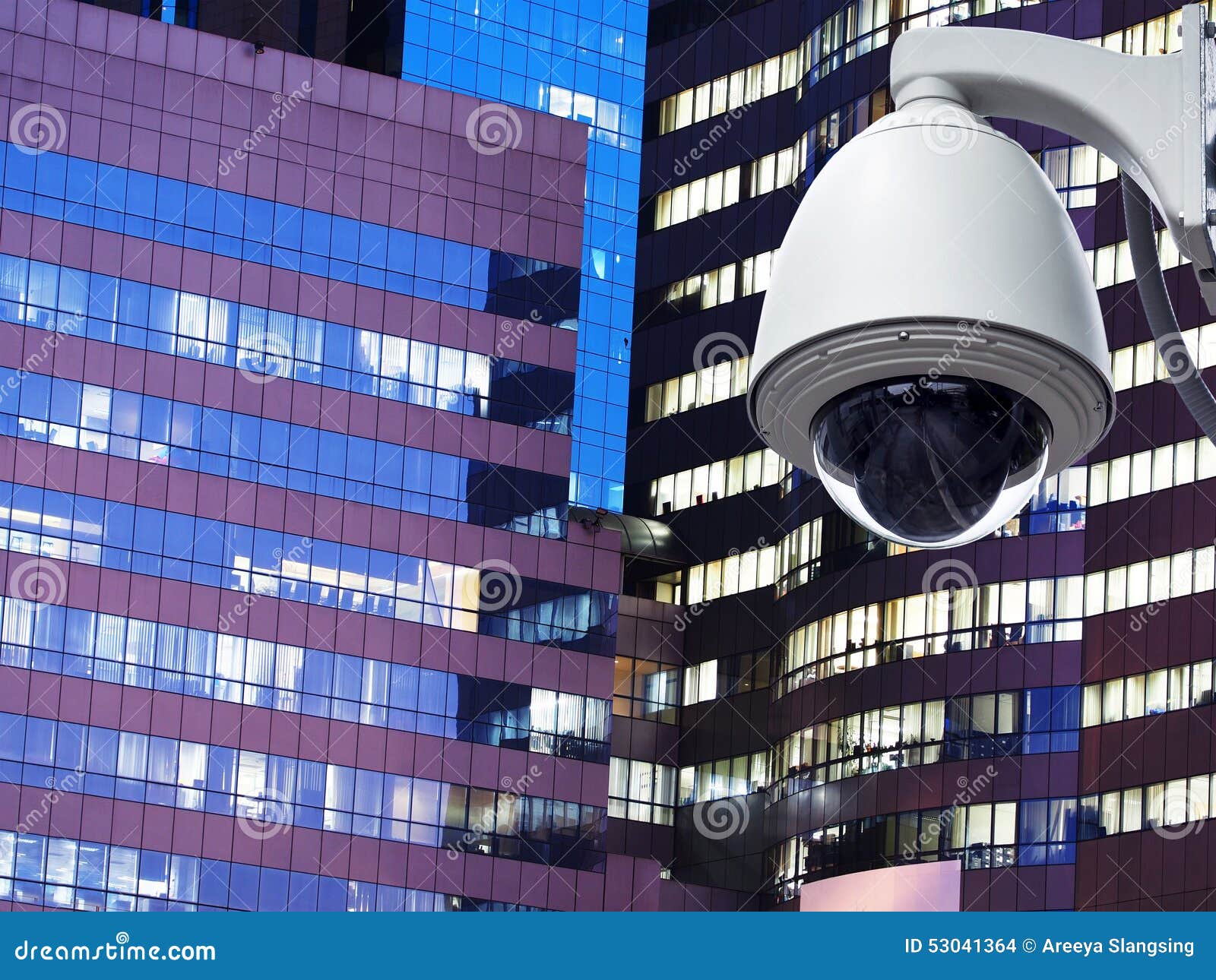 Cctv Installed Outdoor in Front of the Building Stock Photo - Image of ...