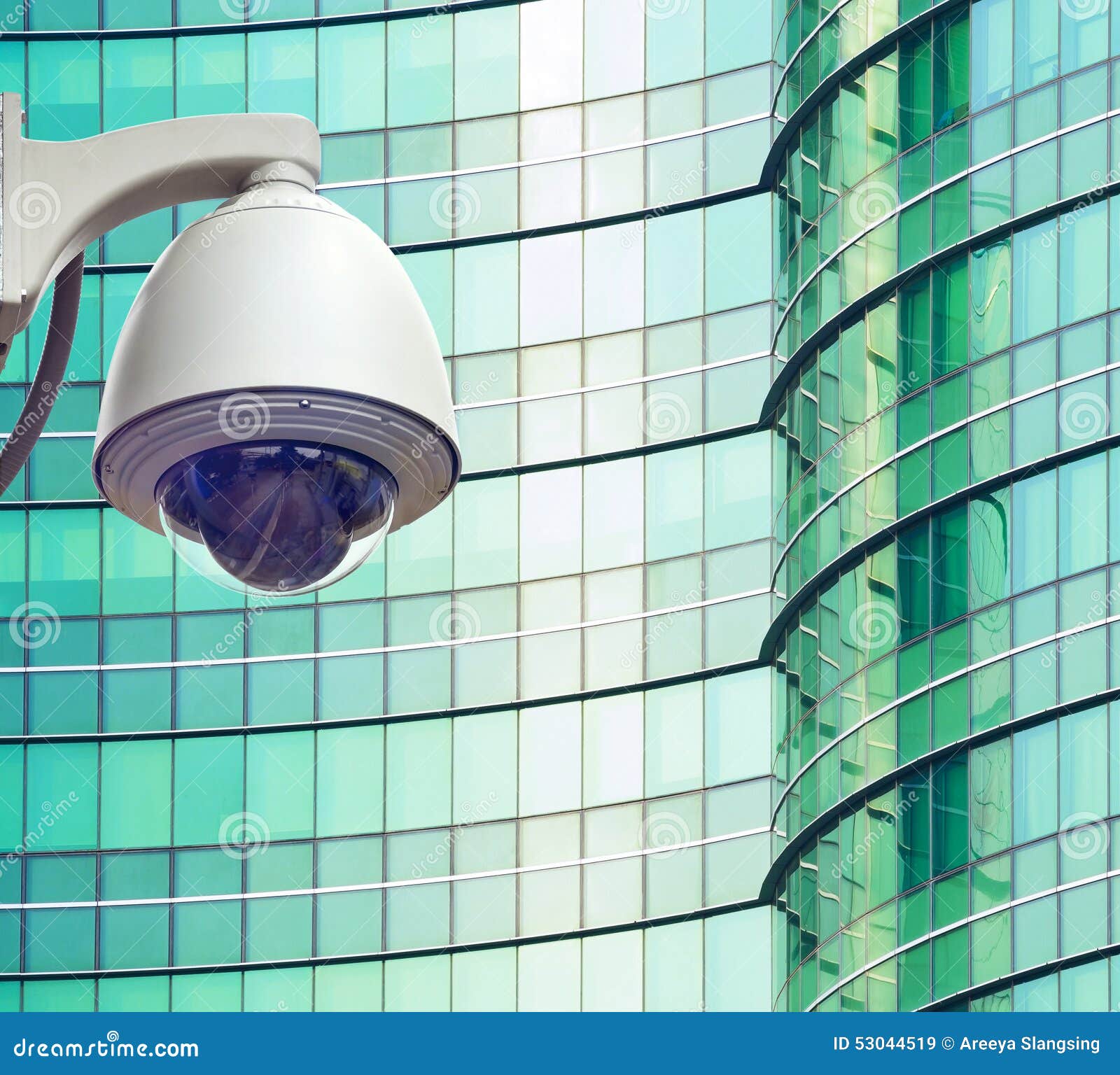 Cctv Installed Outdoor in Front of the Building Stock Image - Image of ...