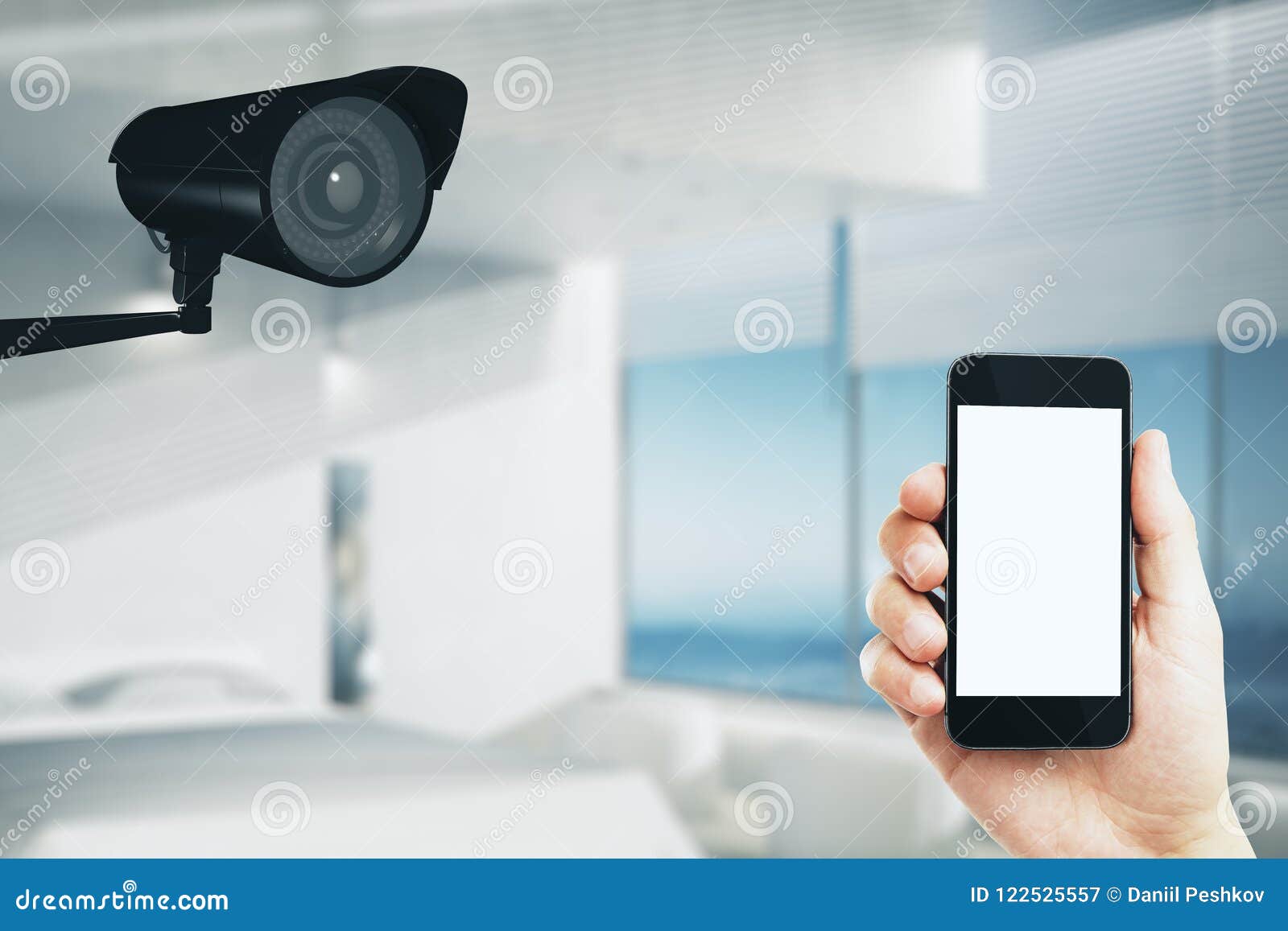 Cctv and Mockup Smartphone Screen Stock Image - Image of safety, mobile ...