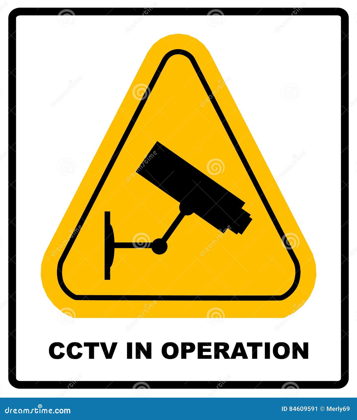 CCTV IN OPERATION WARNING SIGN Cartoon Vector | CartoonDealer.com ... CCTV IN OPERATION WARNING SIGN Cartoon Vector | CartoonDealer.com ...