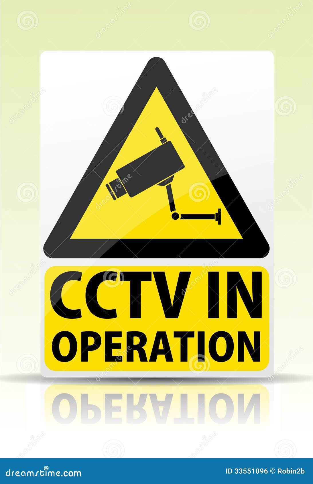 CCTV in operation sign stock vector. Illustration of error - 33551096