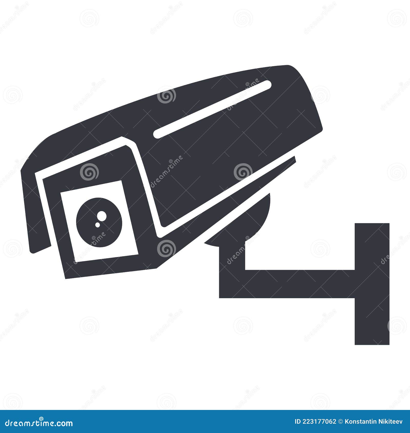 Cctv-pictogram. Symbool Voor Vectorbeveiligings-camera Vector ...