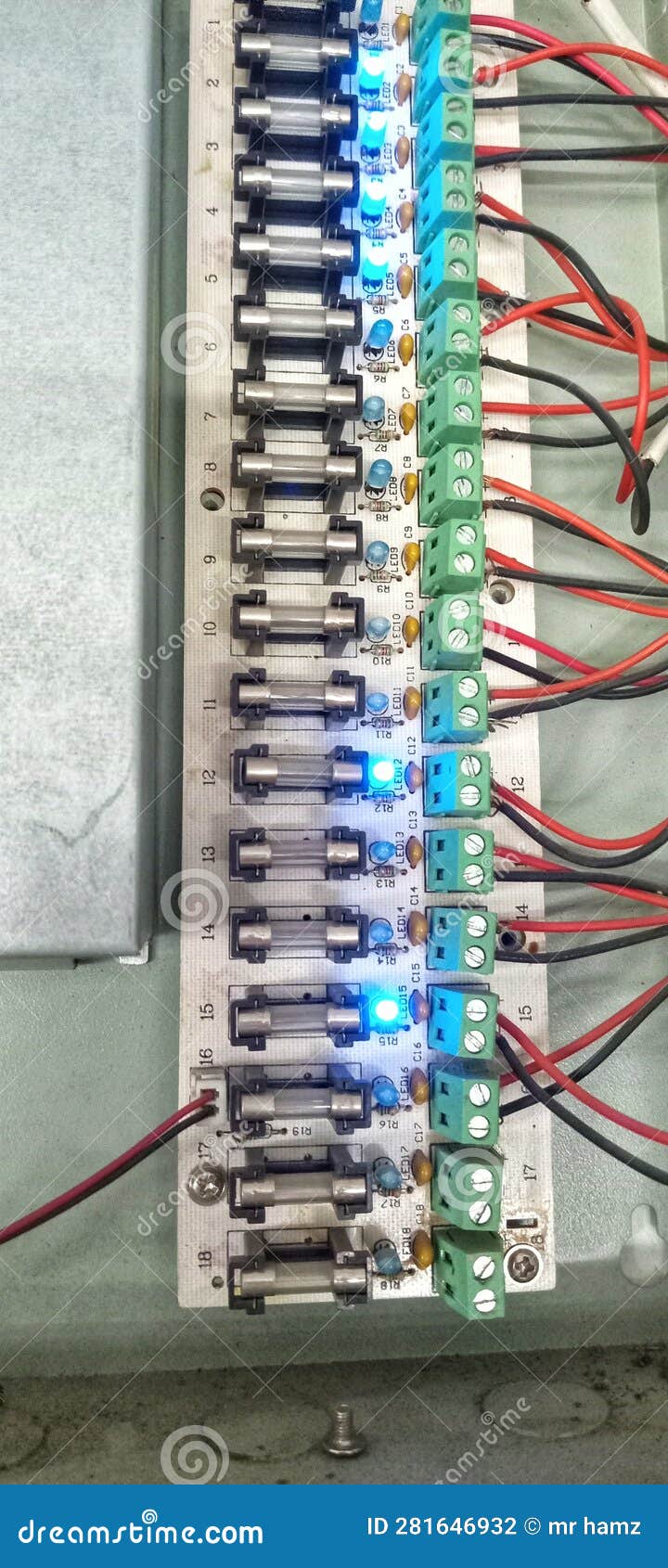 Cctv Power Supply Panel Box Stock Photo - Image of supply, relay: 281646932