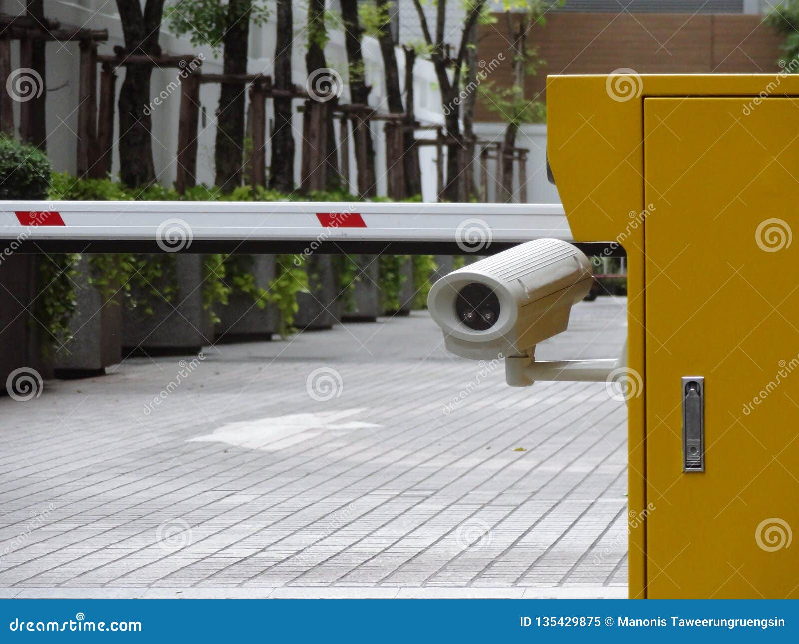 CCTV Security Camera at Automatic Packing Entry Machine Stock Image ...