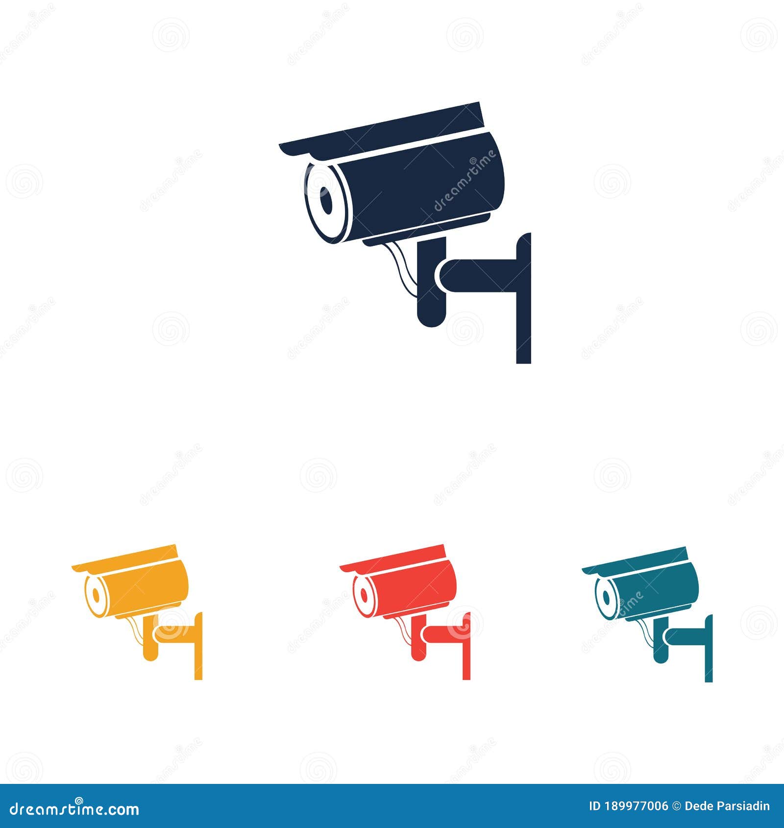 Cctv stock vector. Illustration of modern, home, attention - 189977006