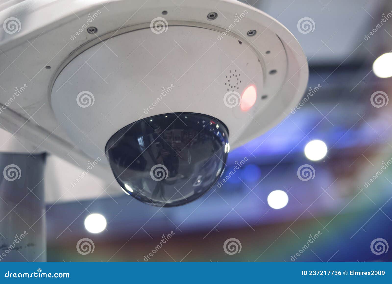 CCTV Security Camera, Closeup Photo. Security Cameras in Showroom Stock ...