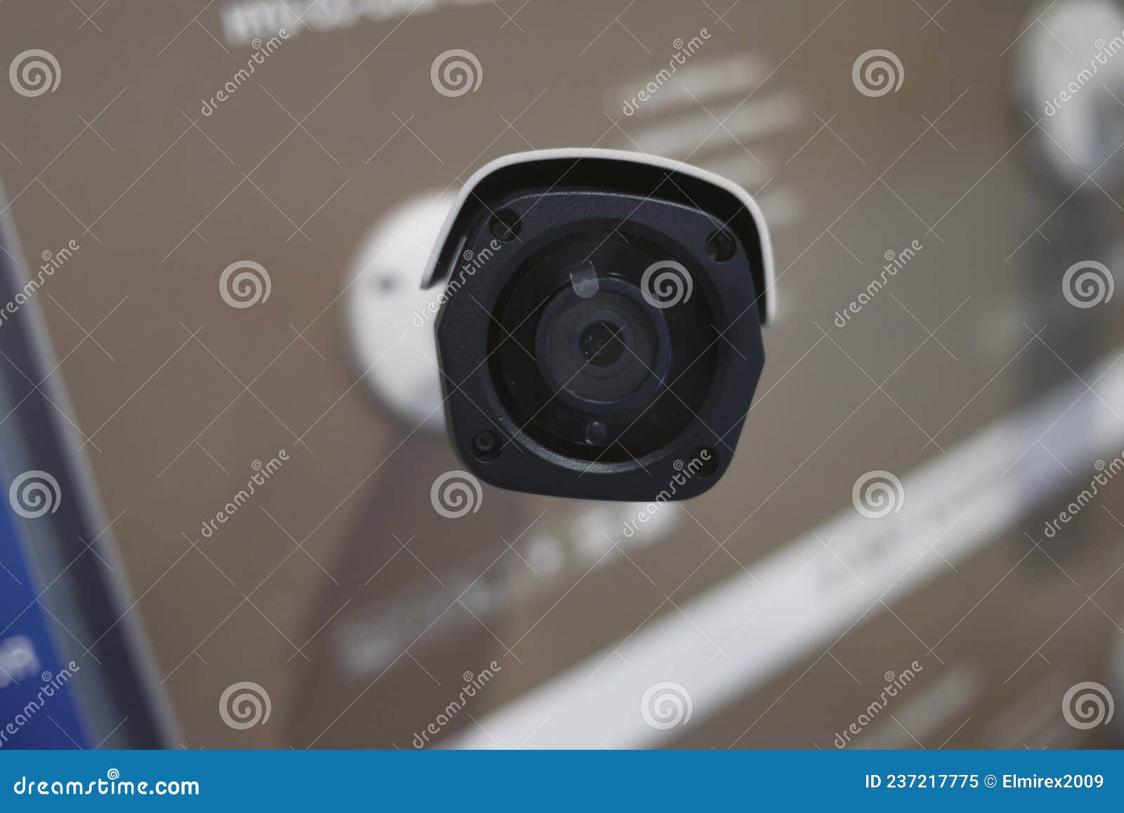 CCTV Security Camera, Closeup Photo. Security Cameras in Showroom Stock ...