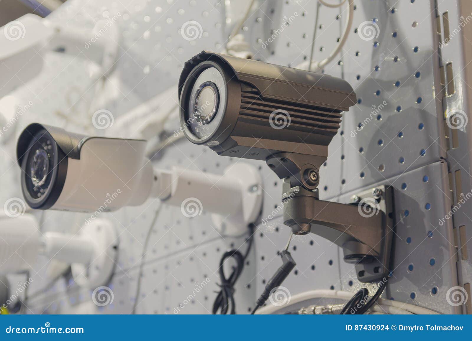 CCTV Security Camera at the Exhibition Stand Stock Photo - Image of ...