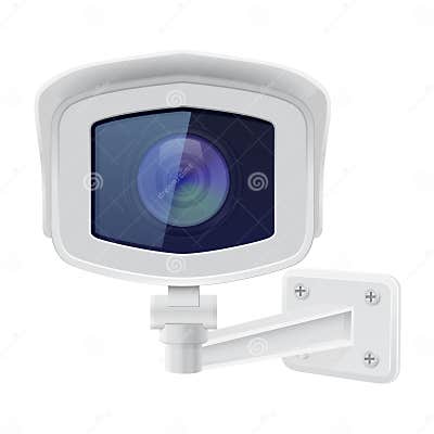 CCTV Security Camera. Front View Stock Vector - Illustration of ...