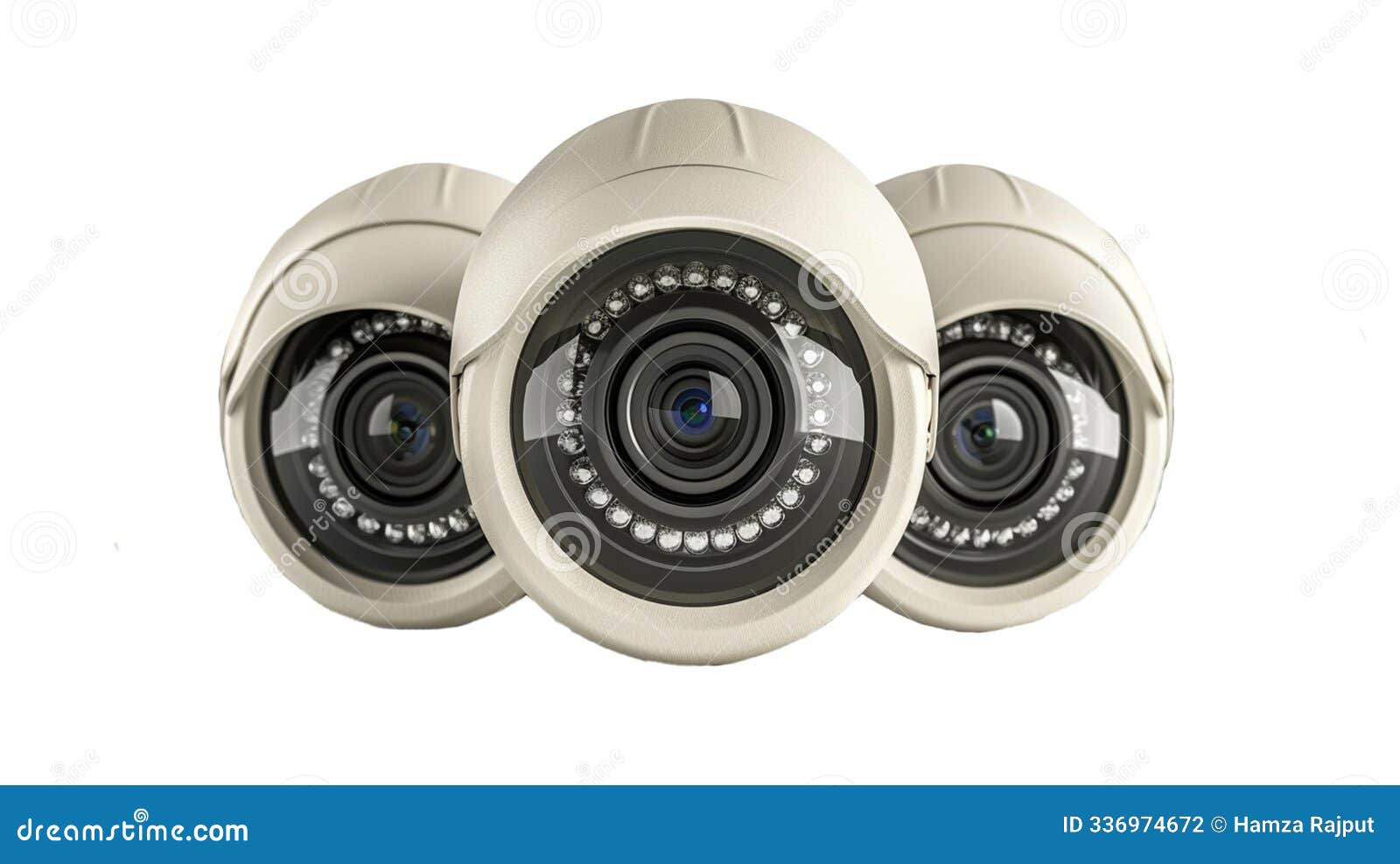 CCTV Security Camera Hyper Realistic Highly Detailed Isolated on White ...