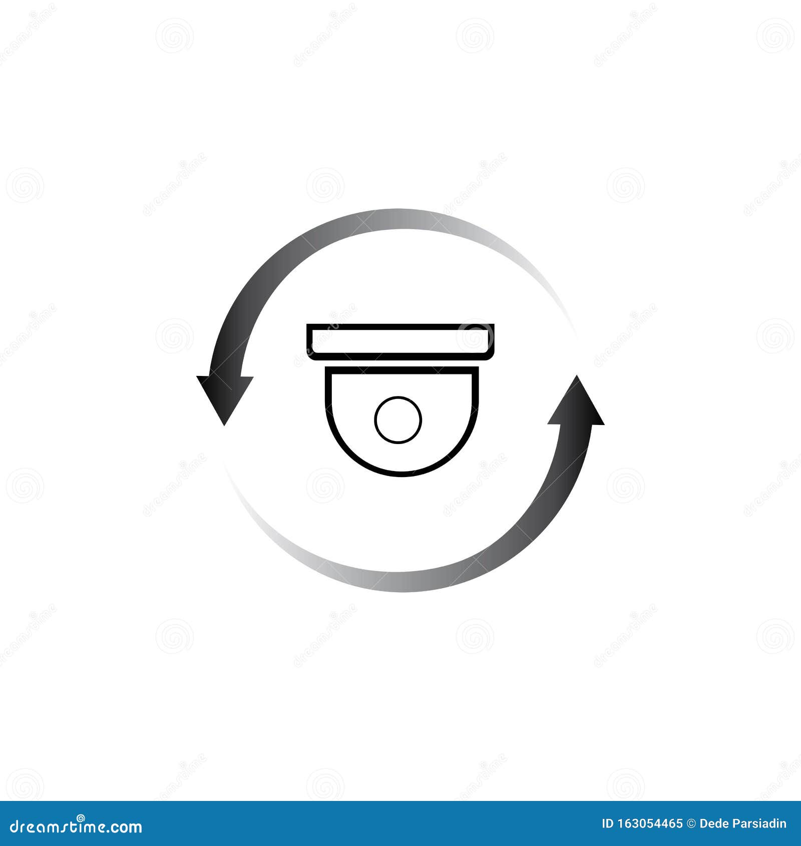 Cctv stock vector. Illustration of graphic, alert, surveillance - 163054465