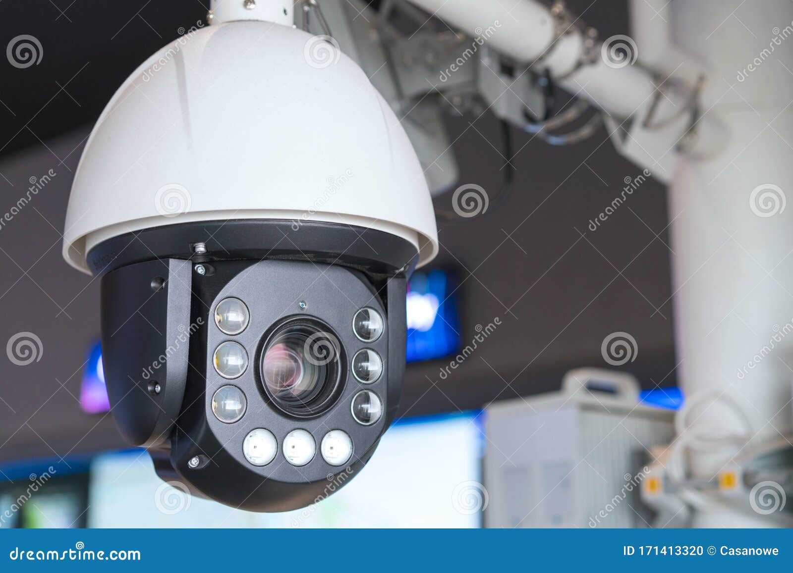 CCTV Security Camera Inside the Building for Crime Protect Stock Photo ...