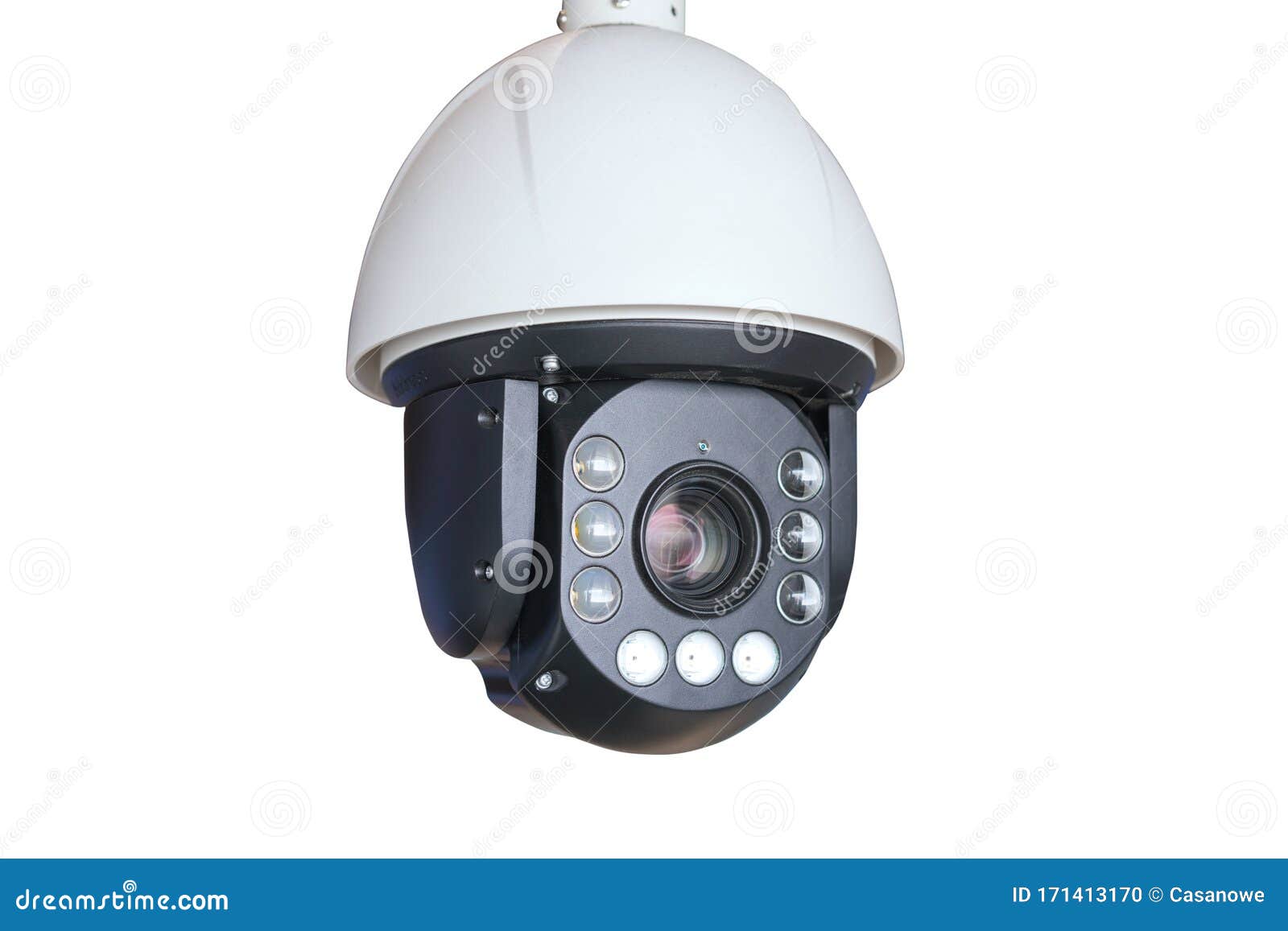 CCTV Security Camera Inside Building for Crime Protect Isolate on White ...