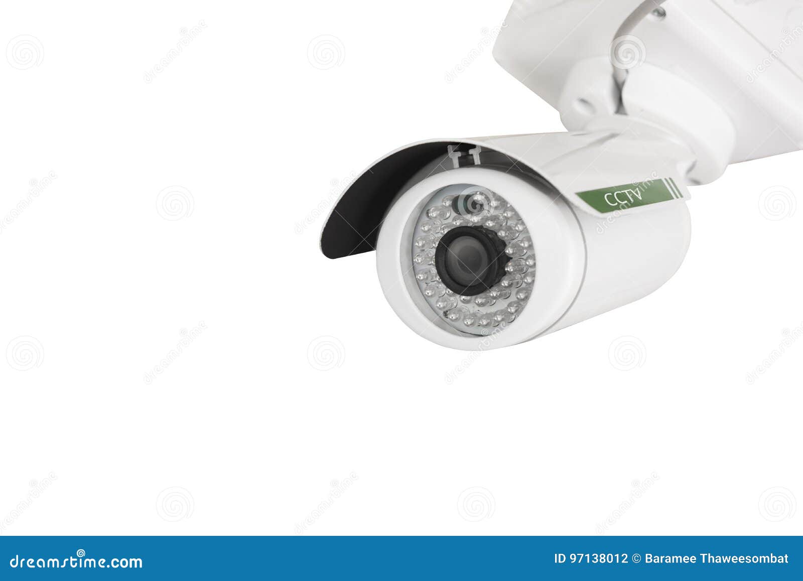 CCTV, Security Camera Isolated on White Stock Photo - Image of traffic ...