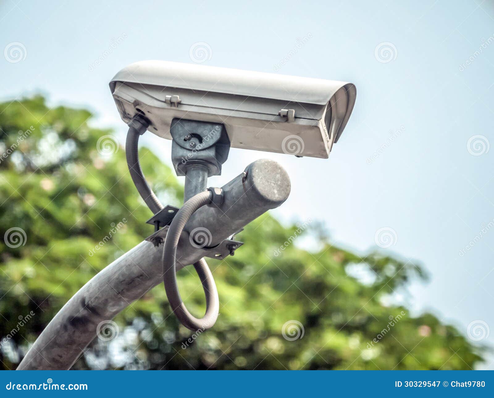 CCTV security camera stock image. Image of closeup, look - 30329547