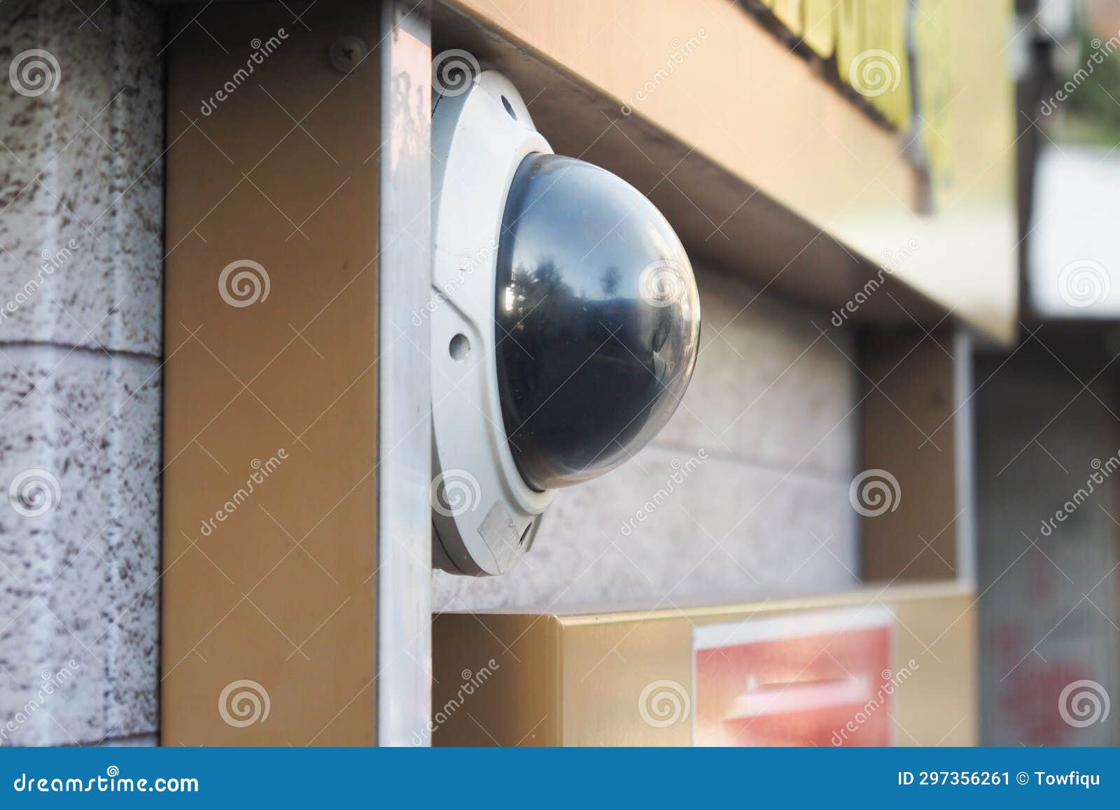 CCTV Security Camera Operating on Atm Booth Stock Image - Image of ...