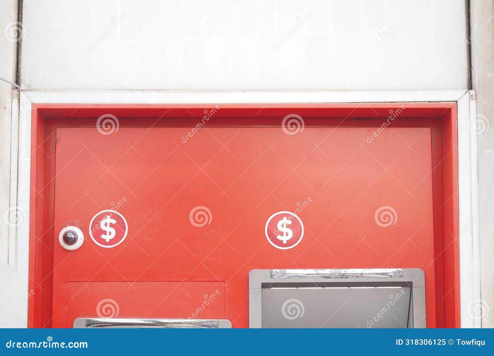 CCTV Security Camera Operating on Atm Booth Stock Image - Image of ...