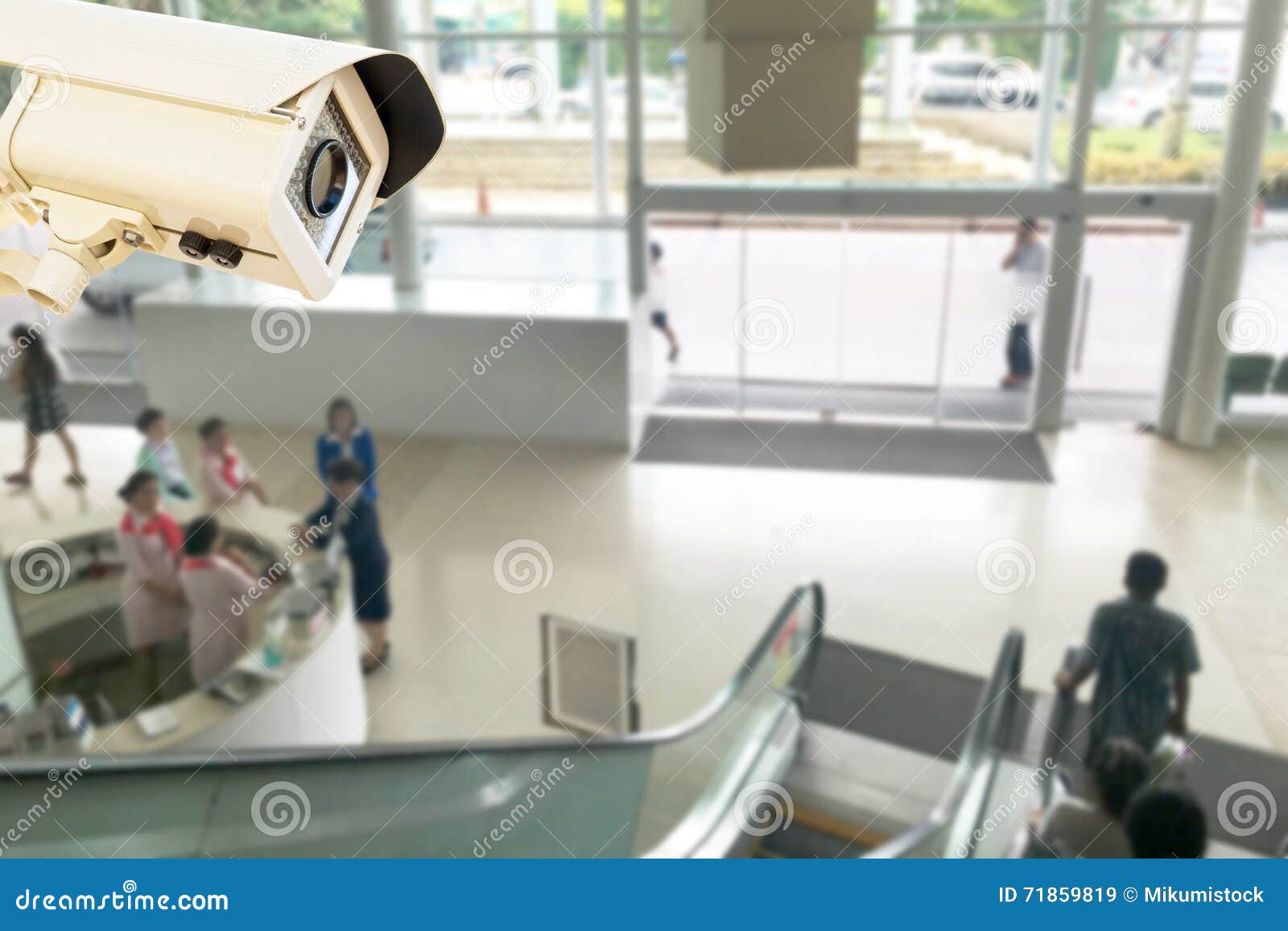 CCTV Security Camera Operating in Center Public Relations Hospi Stock ...