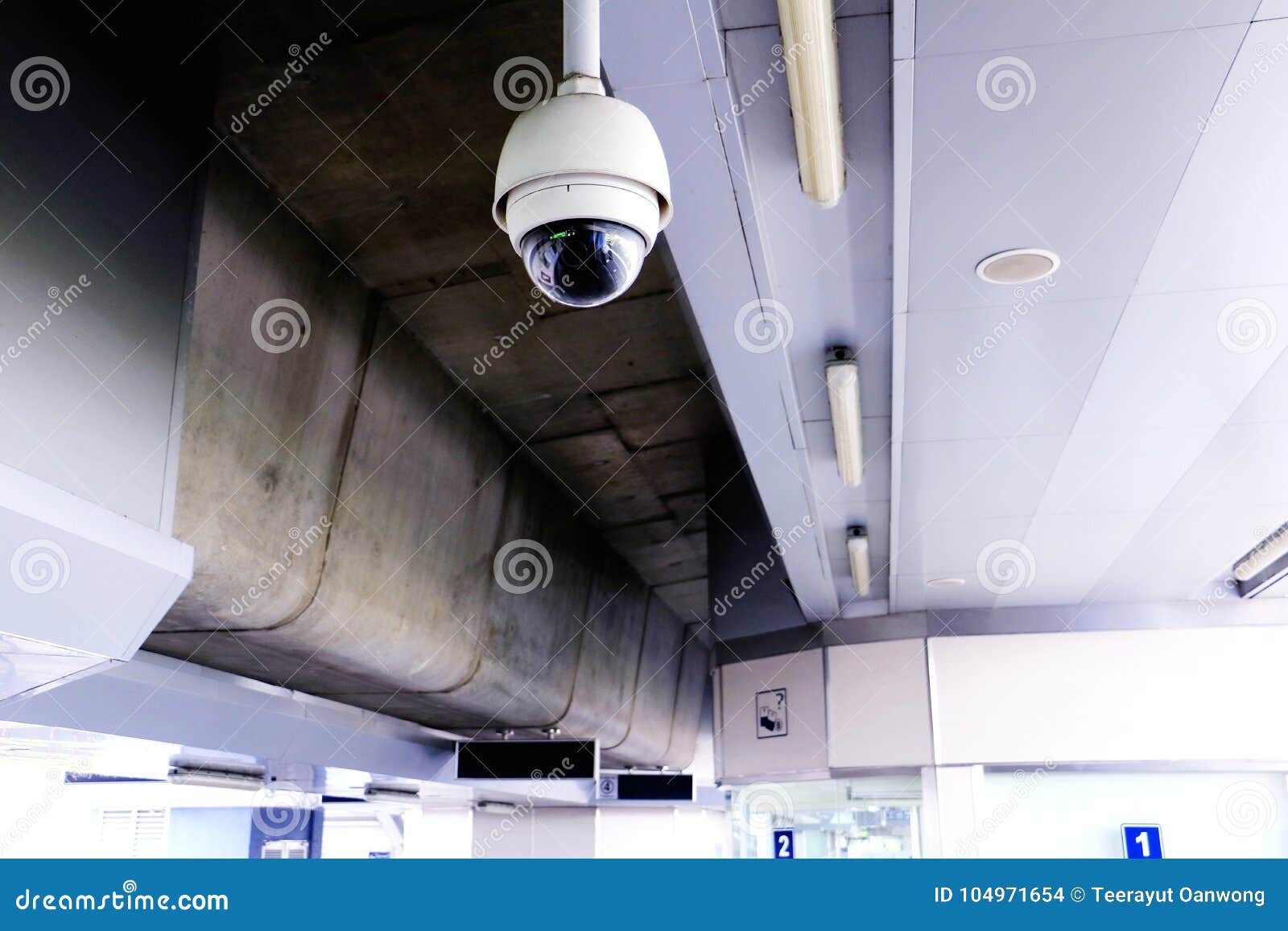 CCTV Security Camera Operating in Home. Stock Photo - Image of home ...