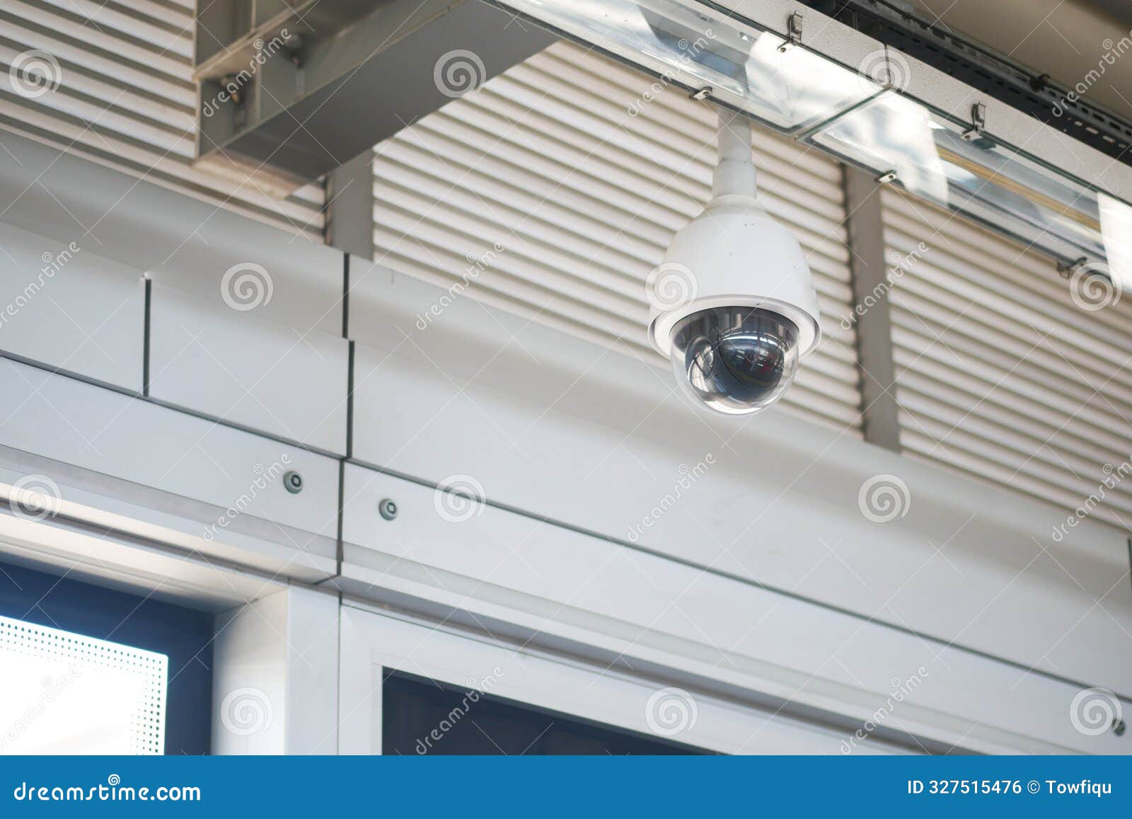 CCTV Security Camera Operating in a Metro Station Stock Photo - Image ...