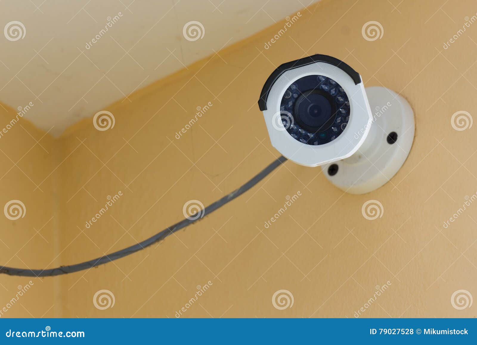 The CCTV Security Camera Operating. Stock Photo - Image of safety ...