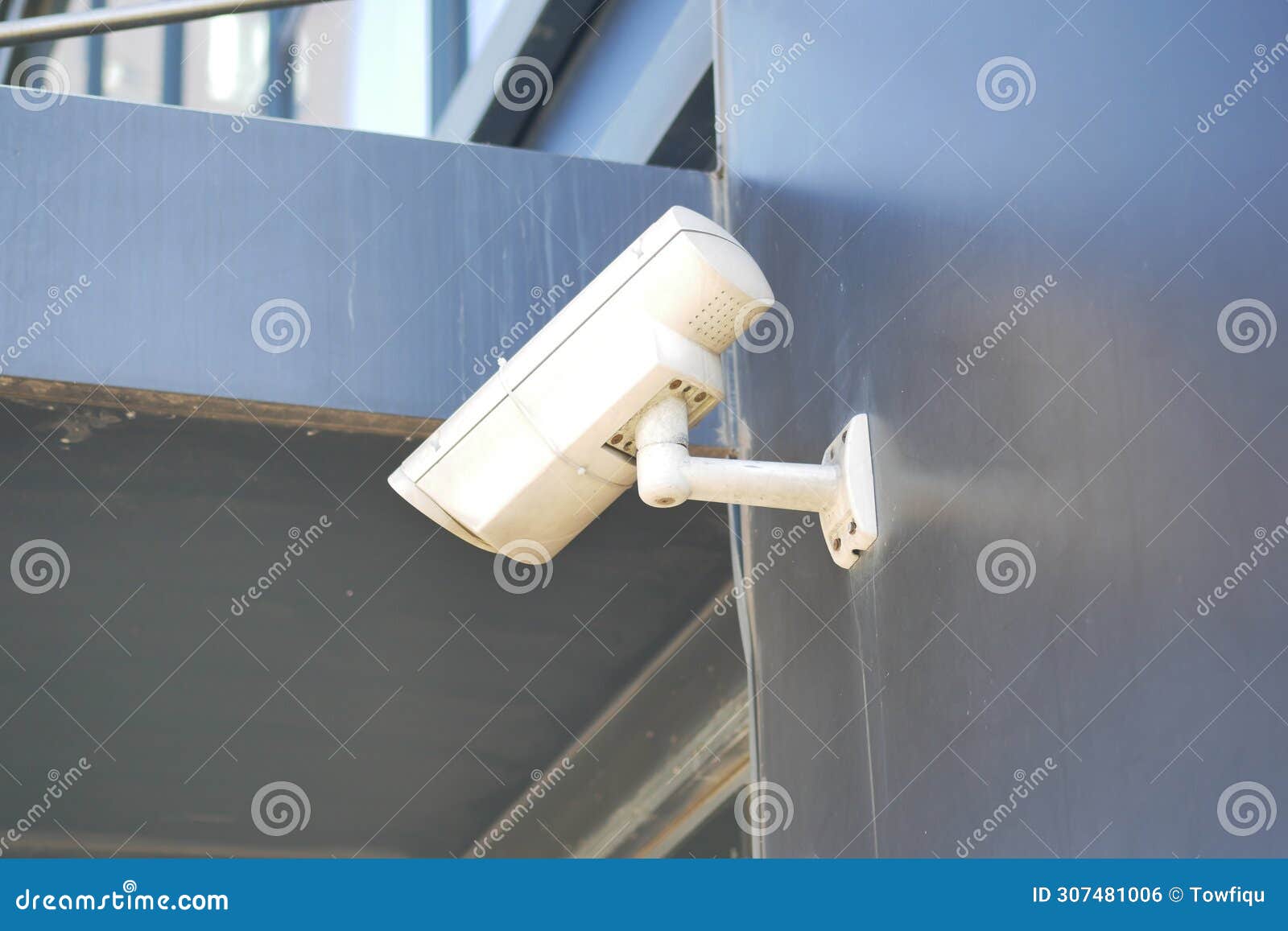 CCTV Security Camera Operating Outdoor Stock Photo - Image of private ...