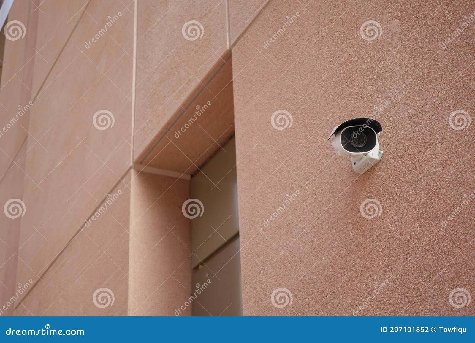 CCTV Security Camera Operating on Modern Buildings Outdoor Stock Photo ...