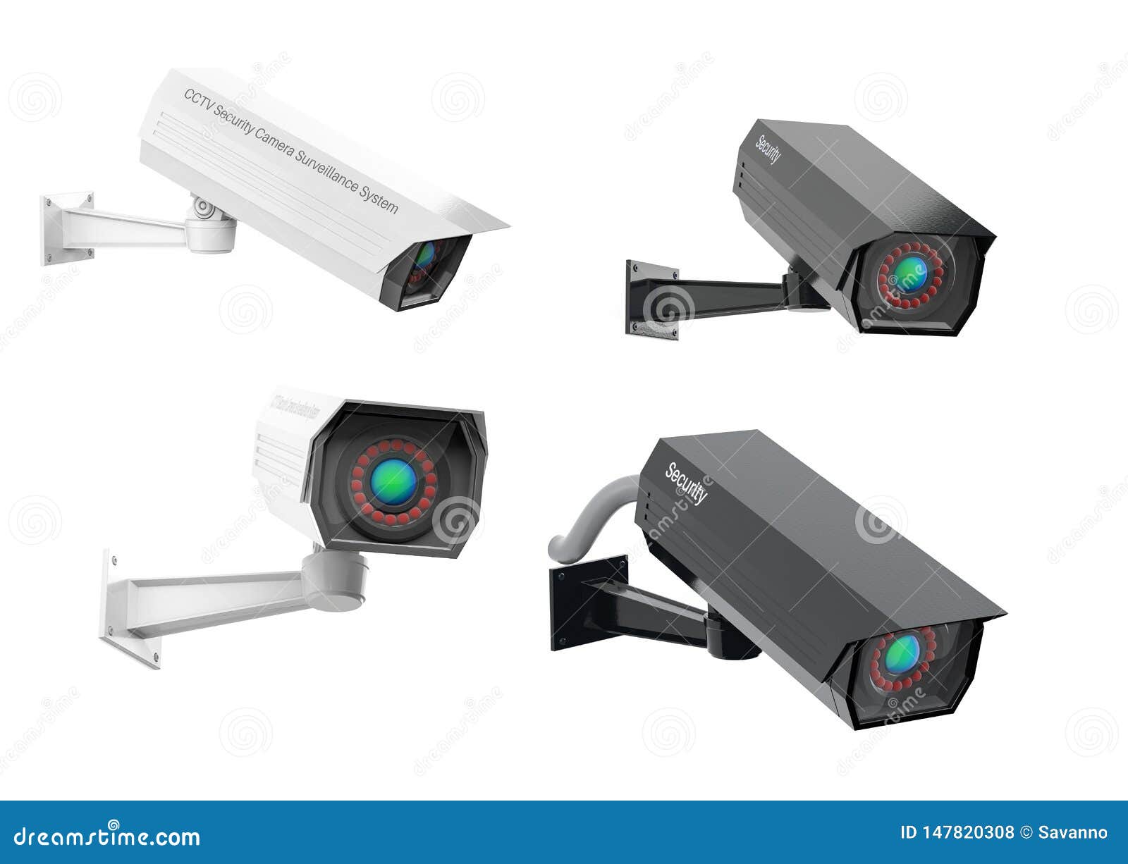Camera Surveillance Security Vigilance Draw Pictogram Stock ...
