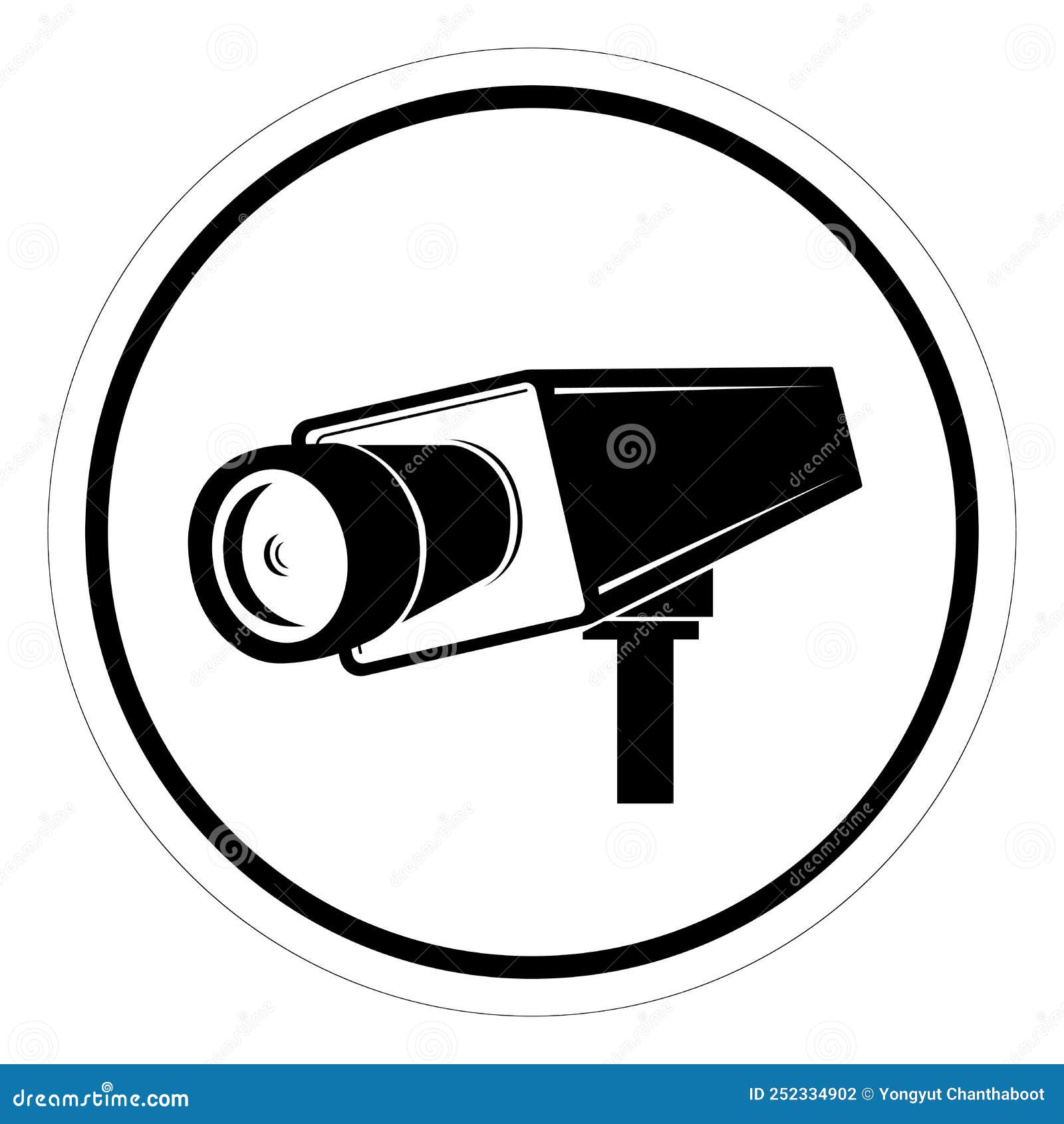 CCTV Security Camera Symbol Sign, Vector Illustration, Isolate on White ...