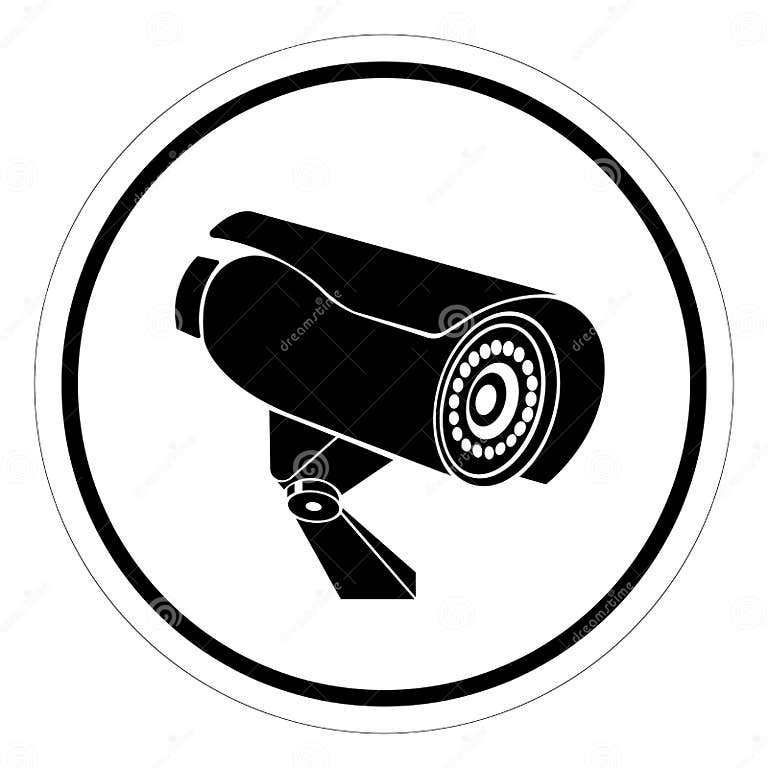 CCTV Security Camera Symbol Sign, Vector Illustration, Isolate on White ...