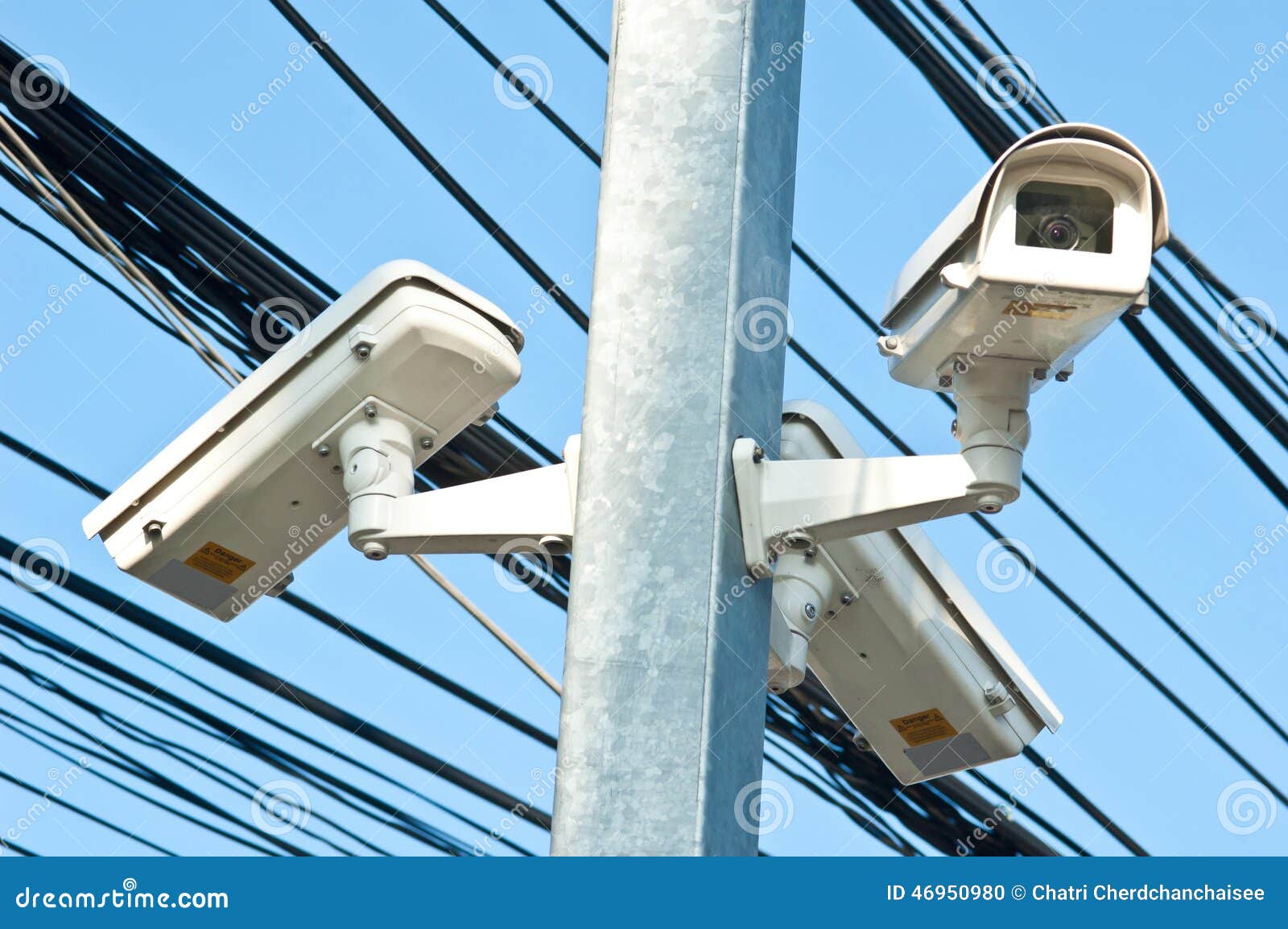 CCTV security camera stock photo. Image of view, home - 46950980