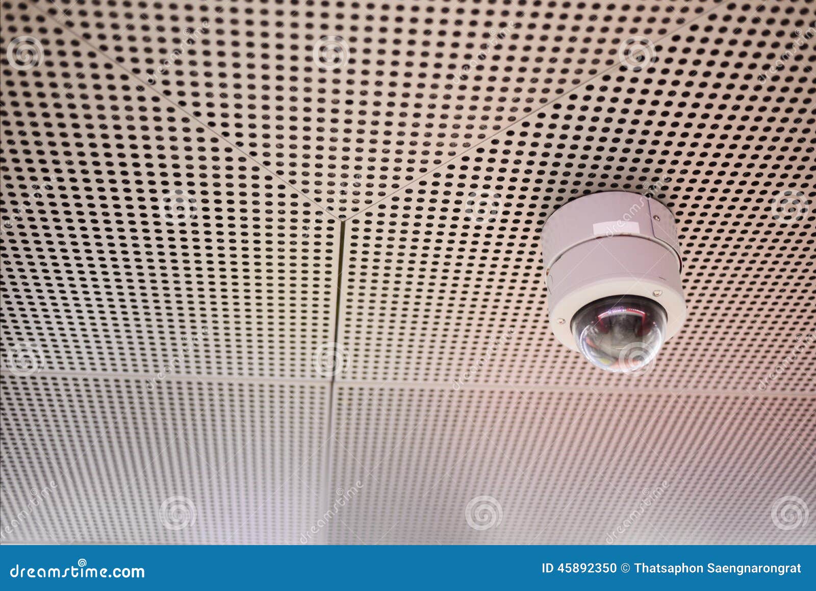 CCTV Security Camera Wall Ceiling Stock Photo - Image of equipment ...