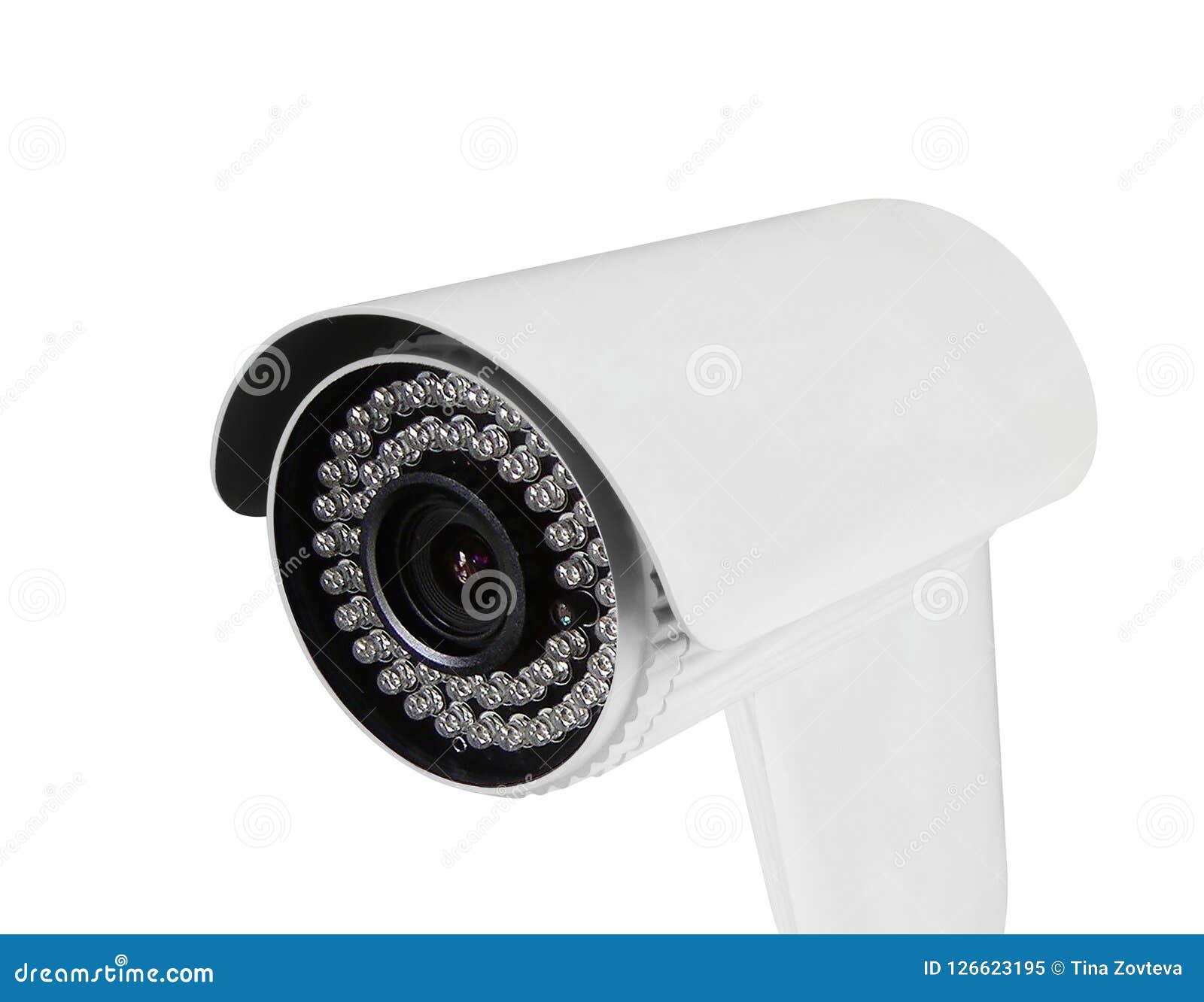CCTV Security Camera on White Stock Image - Image of brother, cctv ...