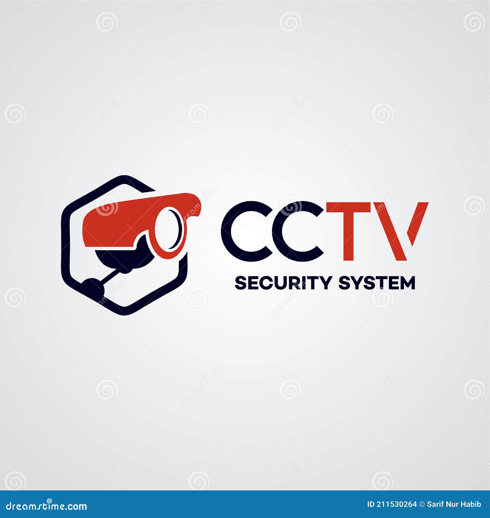 CCTV Security System Logo Design Template Stock Vector - Illustration ...