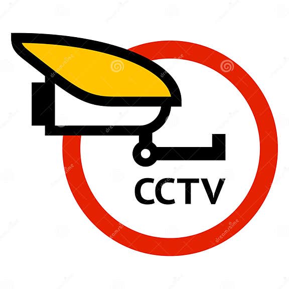 CCTV Sticker, Video Surveillance Stock Vector - Illustration of ...