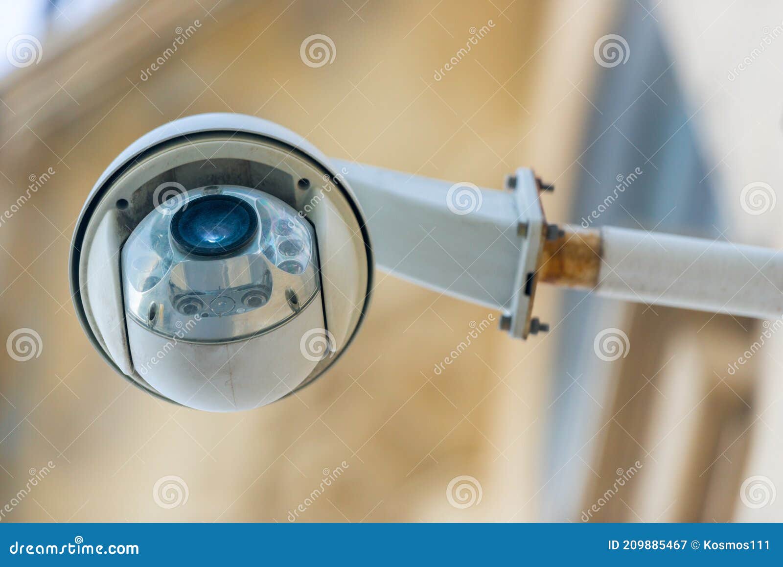 CCTV Surveillance Camera in the Area, Security of the Streets Stock ...