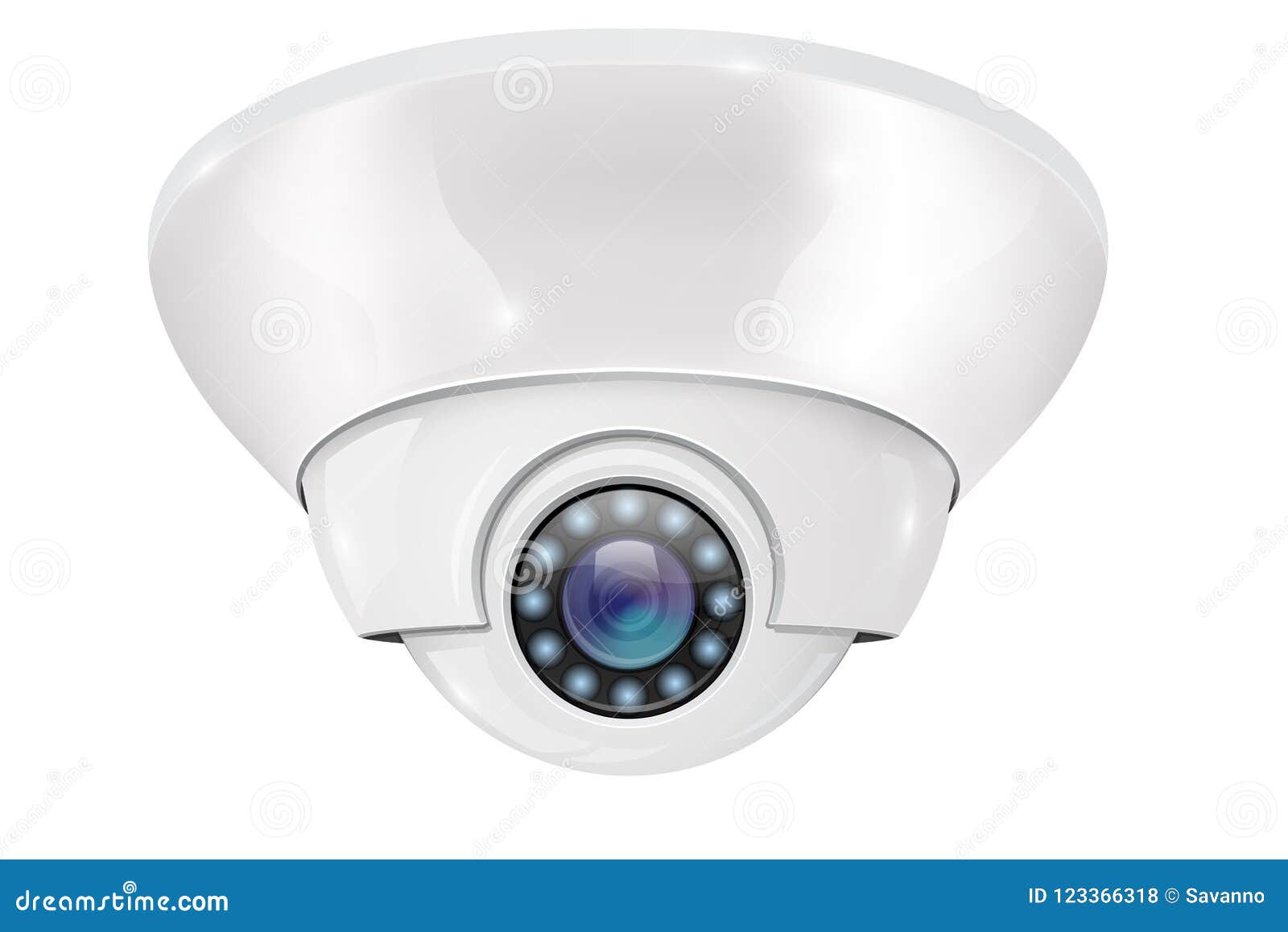 CCTV Surveillance Camera. Ceiling Mount System Stock Vector ...