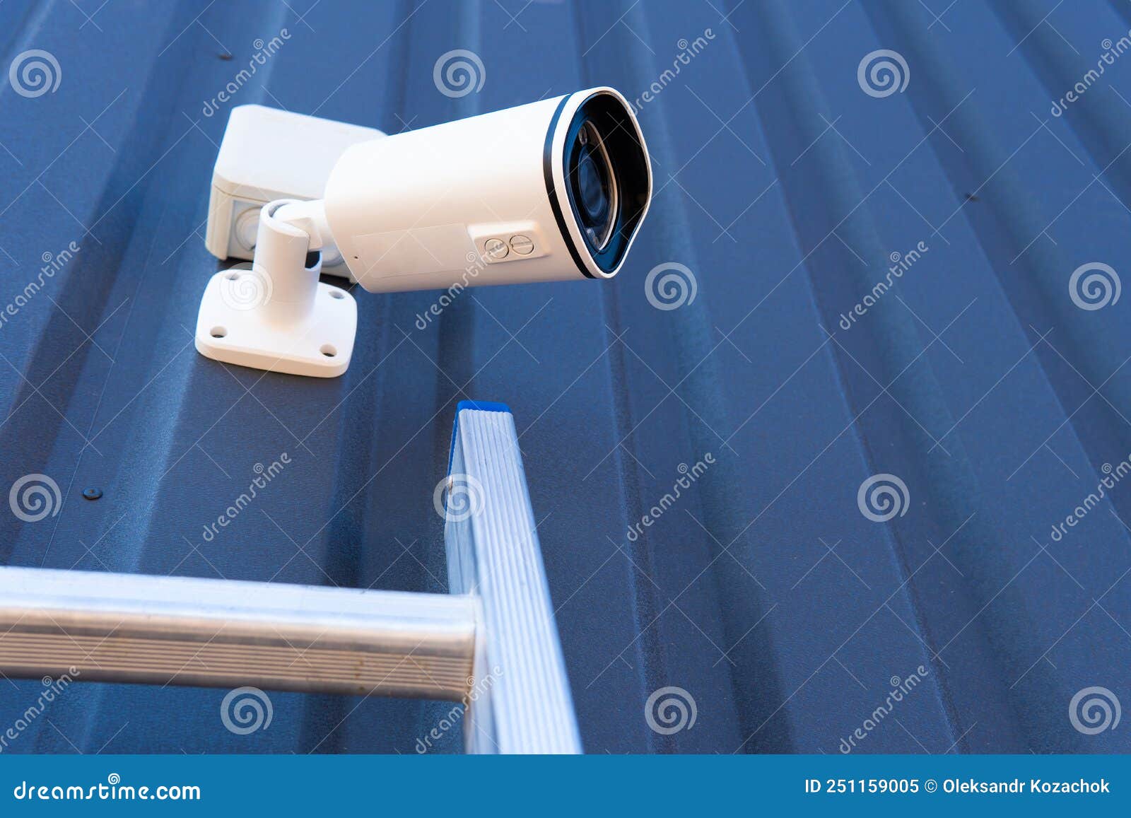 CCTV Surveillance Camera in Factory Area To Control Security System ...