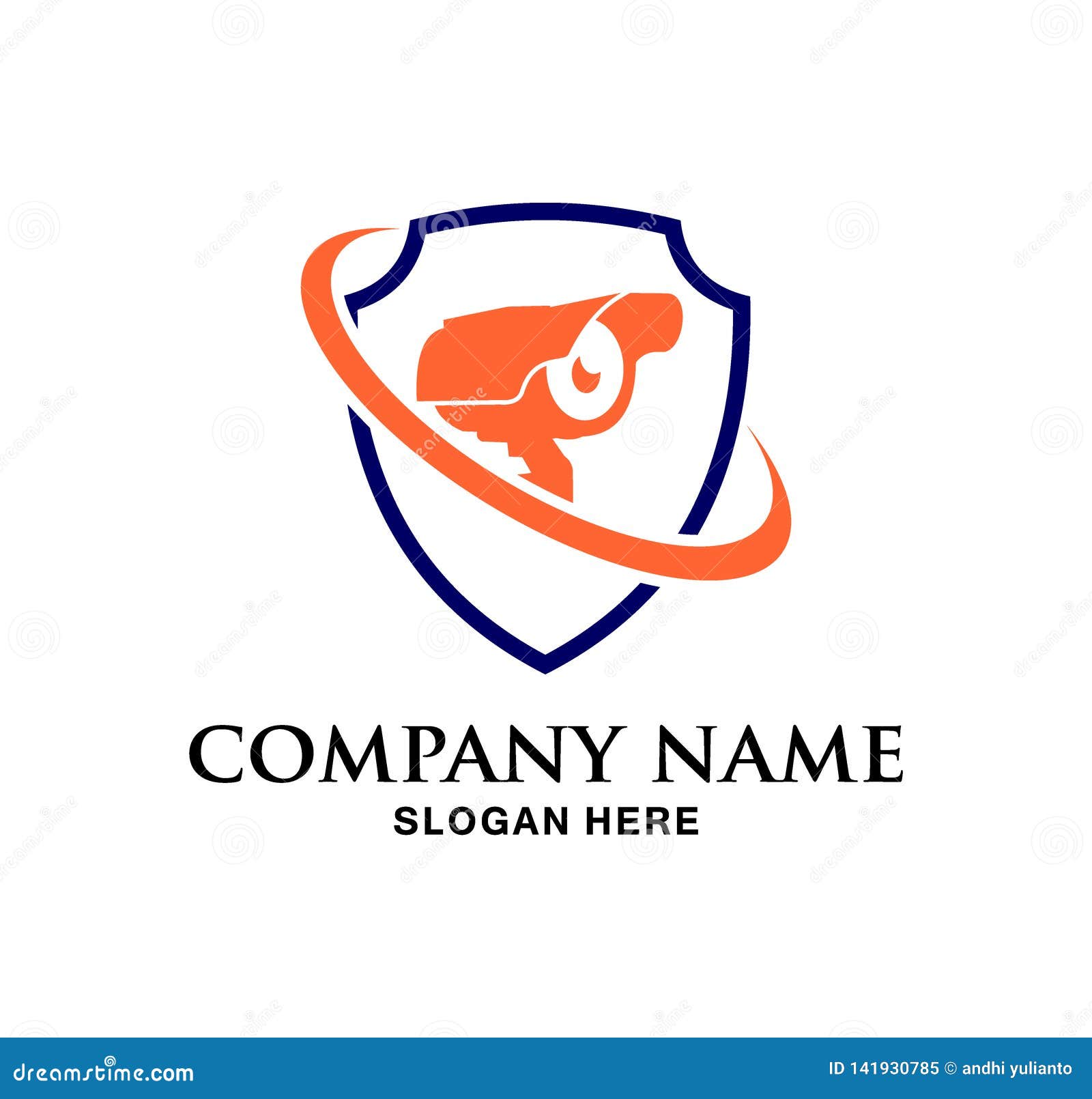 Cctv or Surveillance Security Camera Monitoring Inside a Shield Vector ...