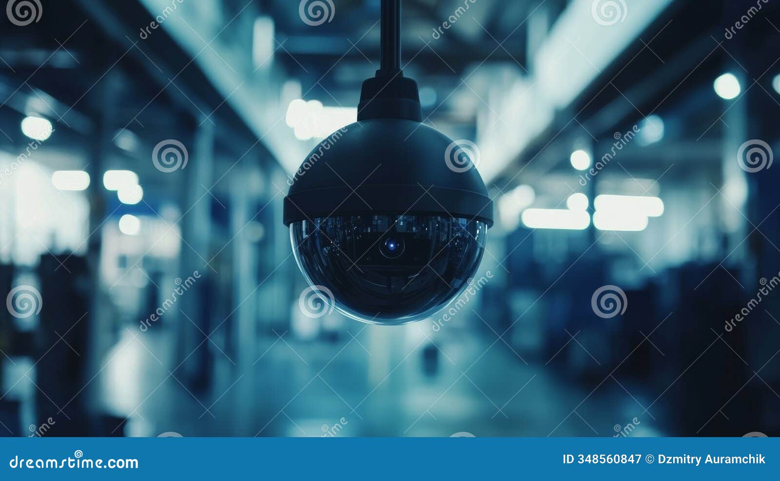 A CCTV Surveillance System is Active within an Industrial Factory ...
