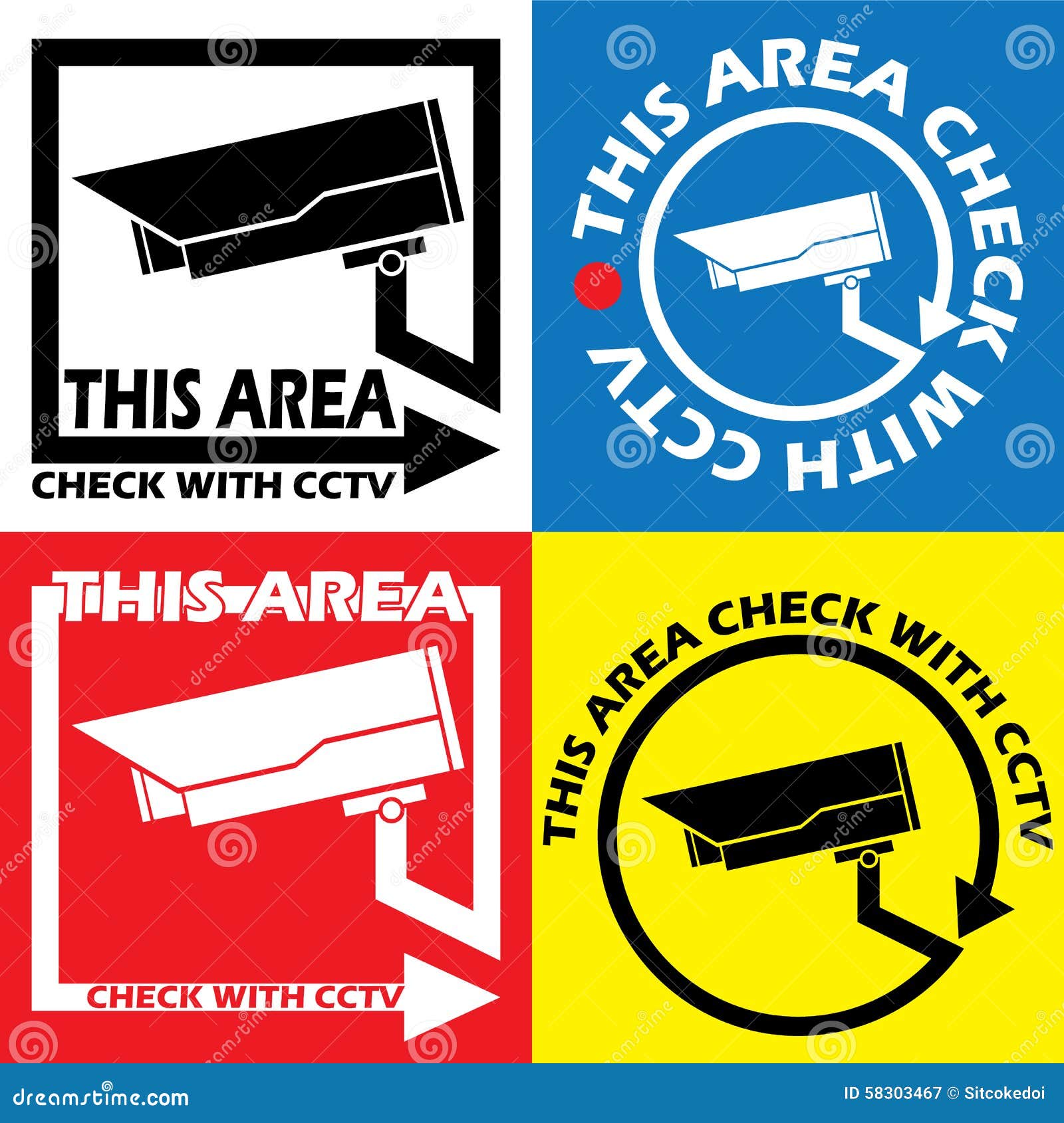 CCTV stock vector. Illustration of guard, abstract, graphic - 58303467